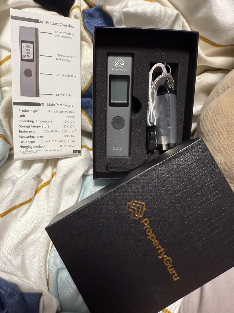 LS-2 Portable Laser Distance Meter, Furniture & Home Living, Home ...