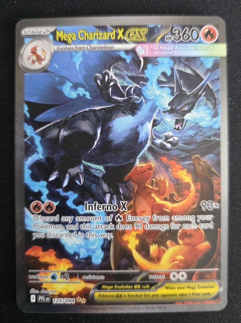 Mega Charizard X EX #125 English Phantasmal Flames, Hobbies & Toys ...
