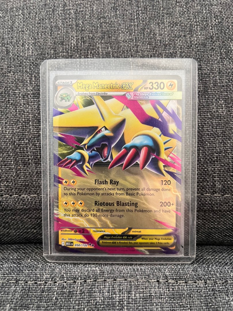 Mega Manectric EX 050/132 Pokemon Card, Hobbies & Toys, Toys & Games on ...