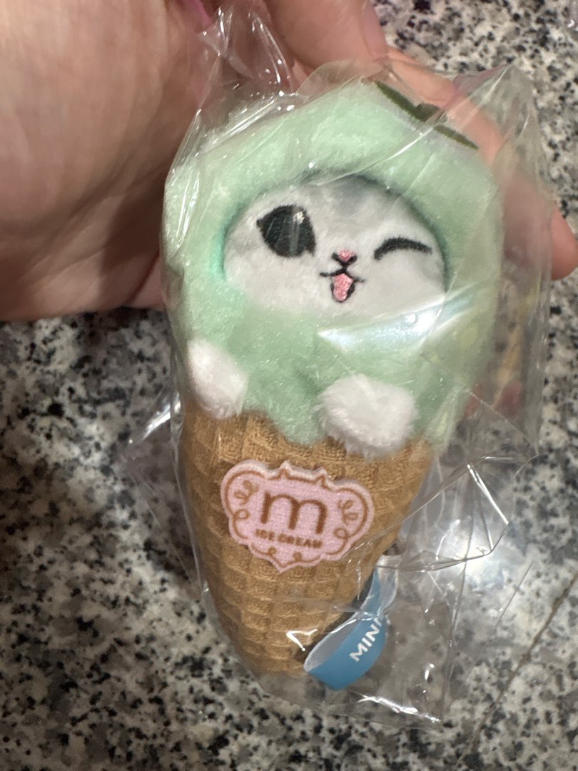 Mini Ice Cream Cat Plushie, Hobbies & Toys, Toys & Games on Carousell