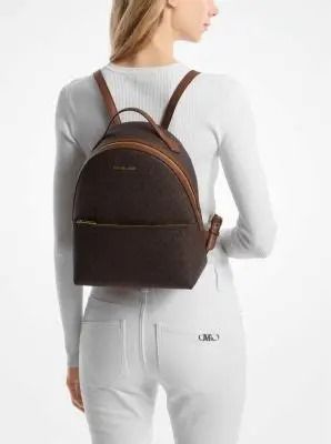 MK Sheila Medium Logo Backpack, Women's Fashion, Bags & Wallets ...