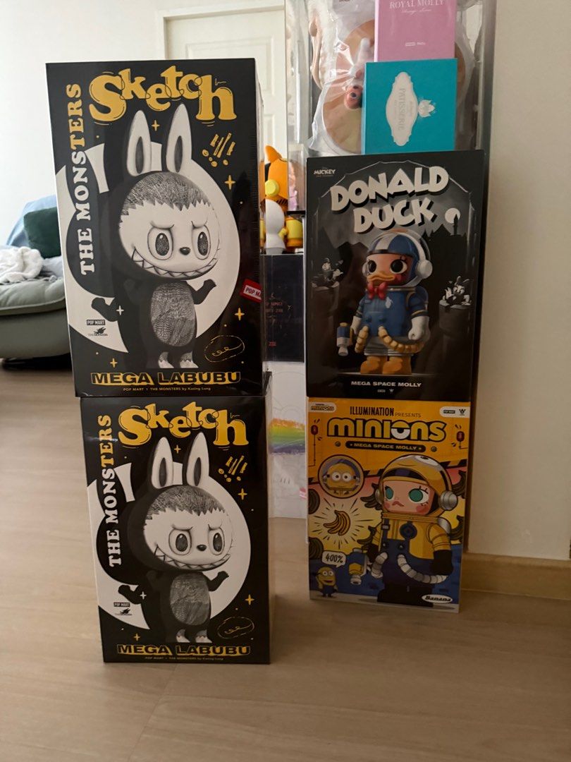 Molly Donald Duck Minion Labubu Sketch, Hobbies & Toys, Toys & Games on ...