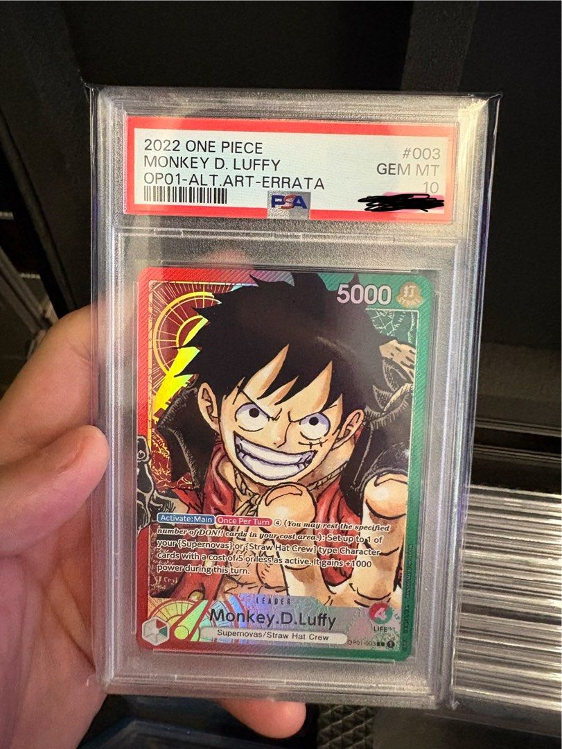 Monkey D. Luffy OP01 Leader ENG Errata, Hobbies & Toys, Toys & Games on ...
