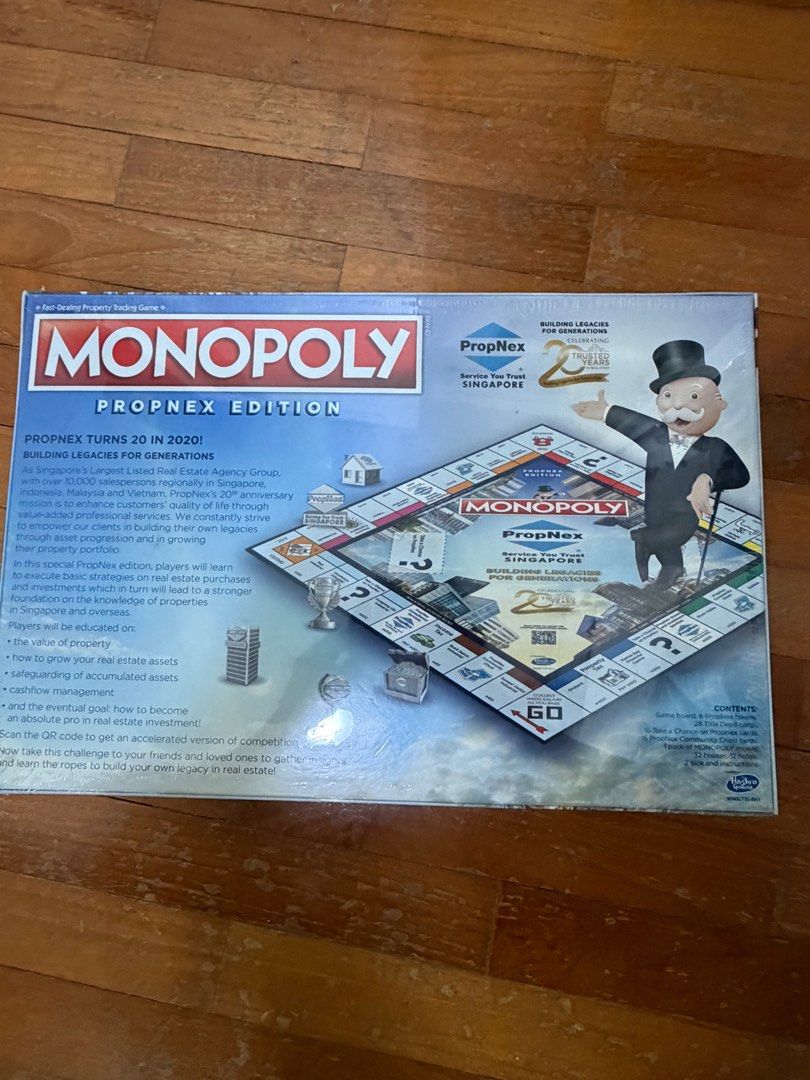Monopoly PropNex Edition Board Game, Hobbies & Toys, Toys & Games on ...