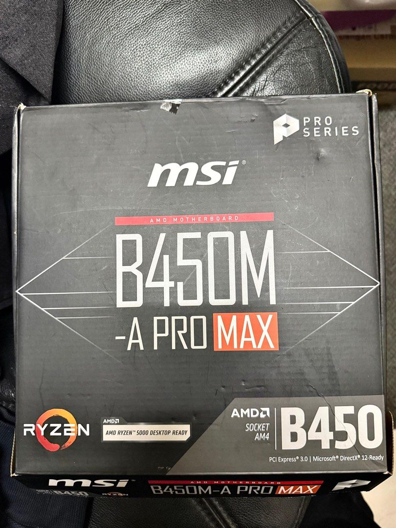 MSI B450M-A PRO MAX Motherboard, Computers & Tech, Parts & Accessories ...