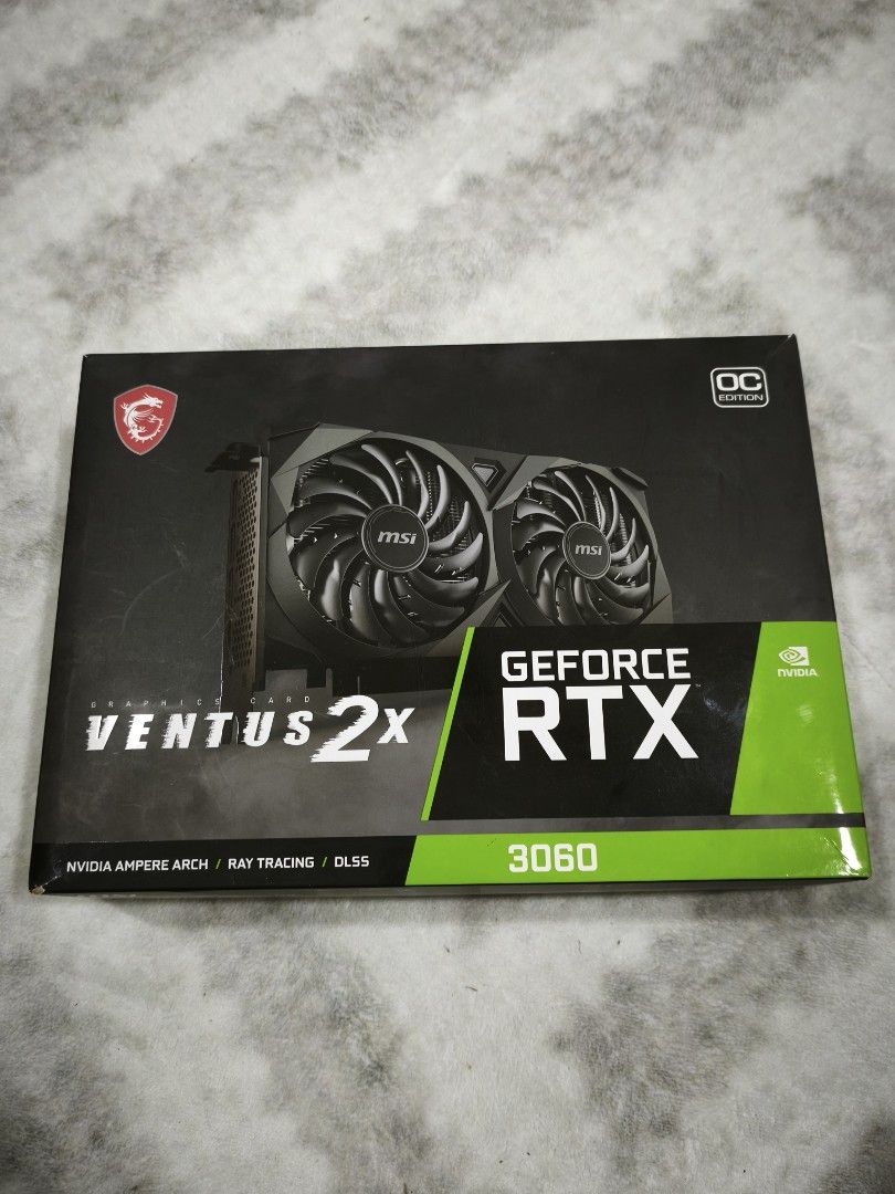 MSI GeForce RTX 3060 Ventus 2X OC 12GB, Computers & Tech, Parts ...