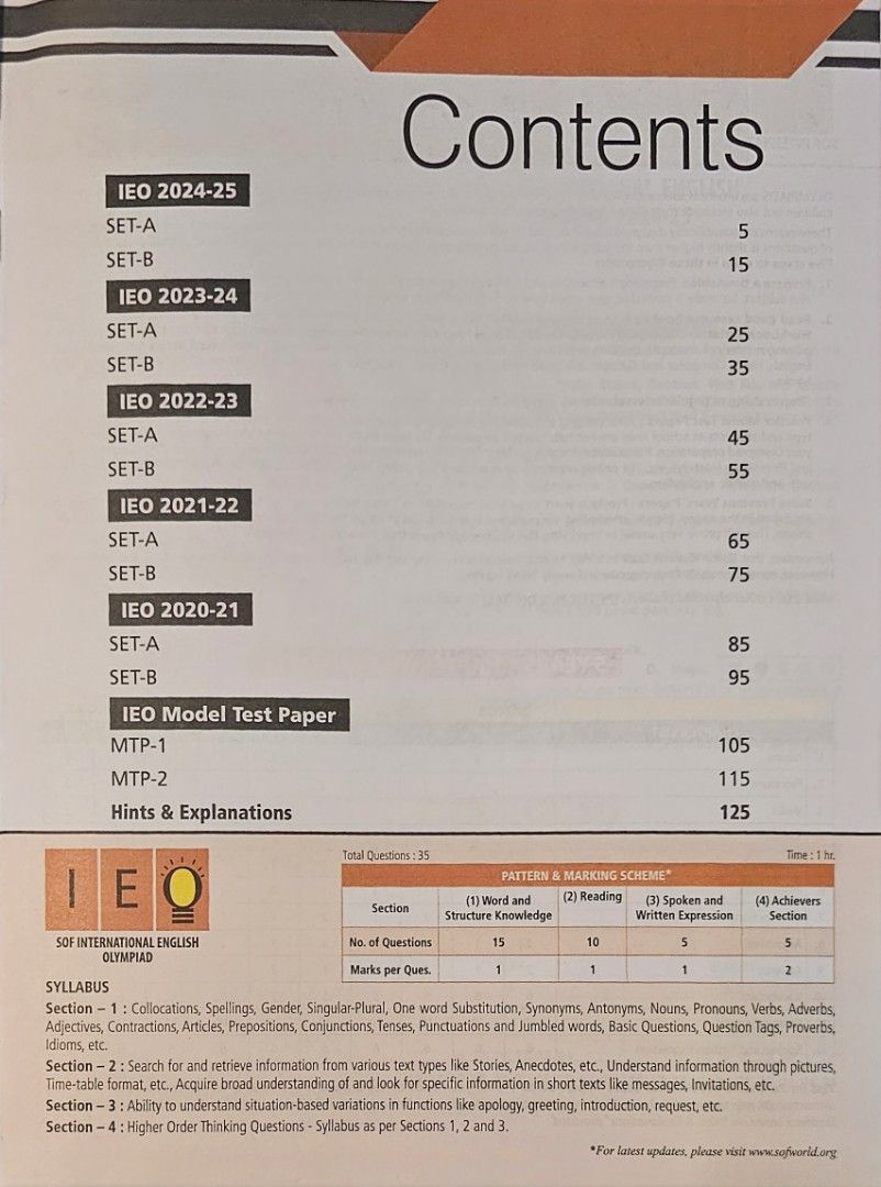 MTG English Olympiad Previous Years' Papers - Grade 4, Hobbies & Toys ...