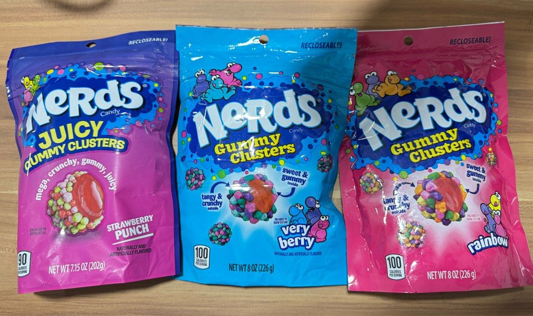 Nerds Gummy Clusters Candy - Assorted Flavors, Food & Drinks, Other ...