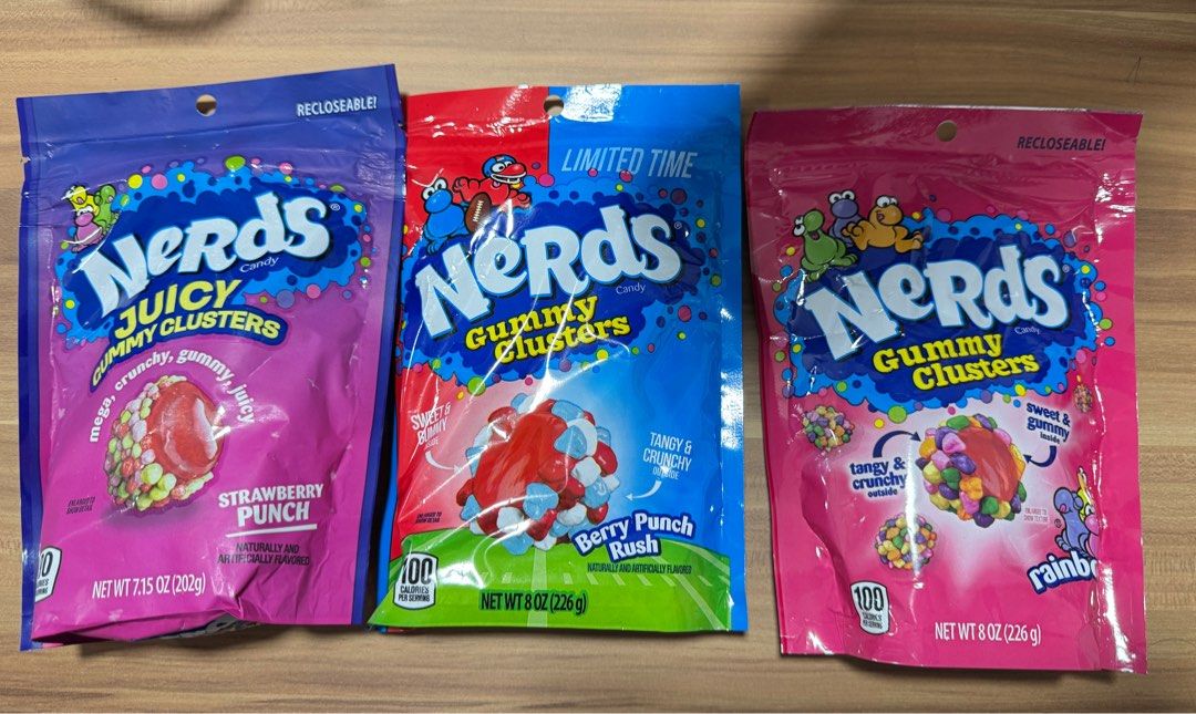 Nerds Gummy Clusters Candy - Assorted Flavors, Food & Drinks, Other ...
