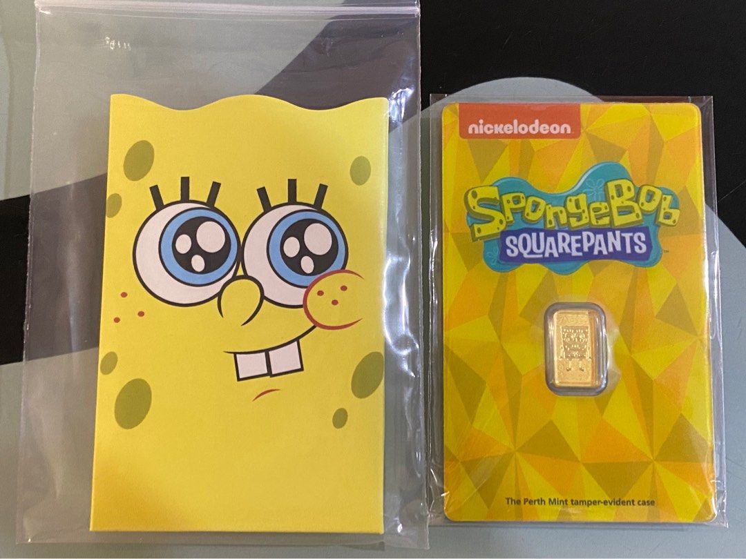 Nickelodeon SpongeBob SquarePants 1g Gold Bar, Hobbies & Toys ...