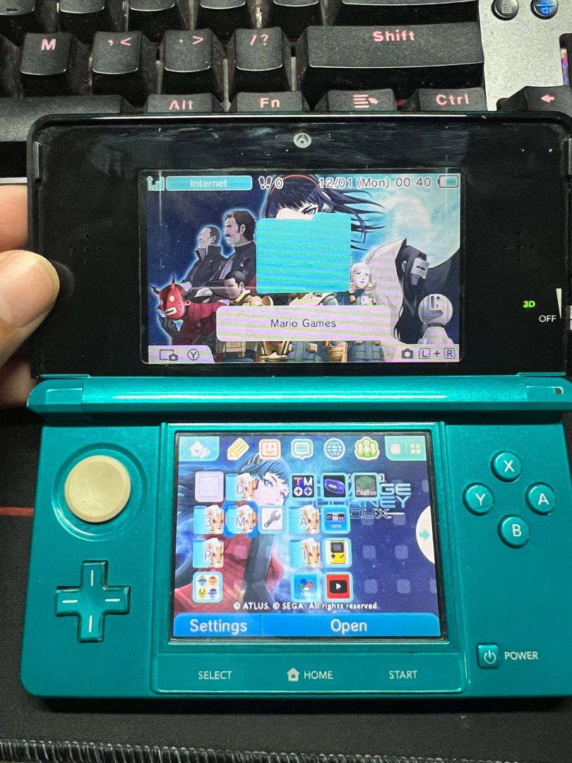 Nintendo 3ds aqua blue 64gb jailbreak, Video Gaming, Video Game ...