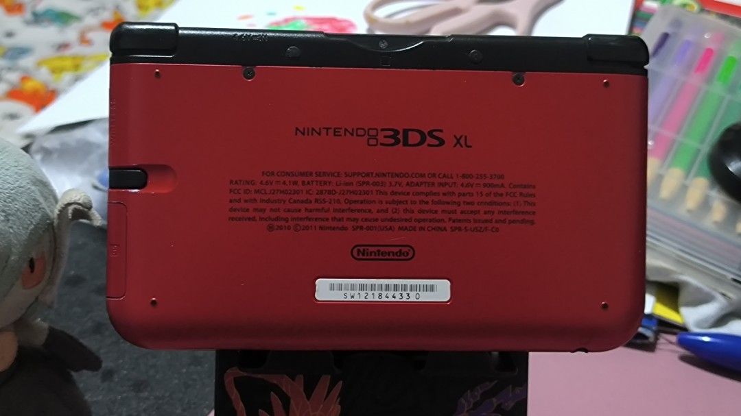 Nintendo 3DS XL Red Console (Can install 3DS Games), Video Gaming ...