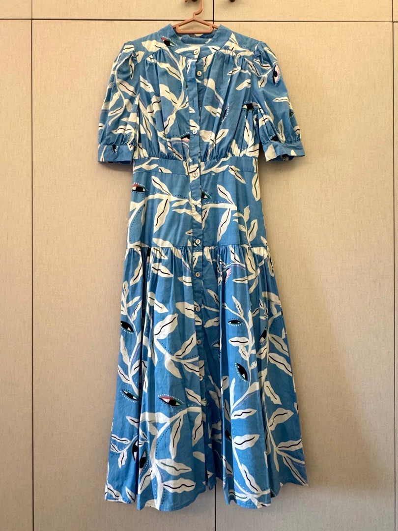 OM by Ong Shunmugam Blue Shirtdress, Women's Fashion, Dresses & Sets ...