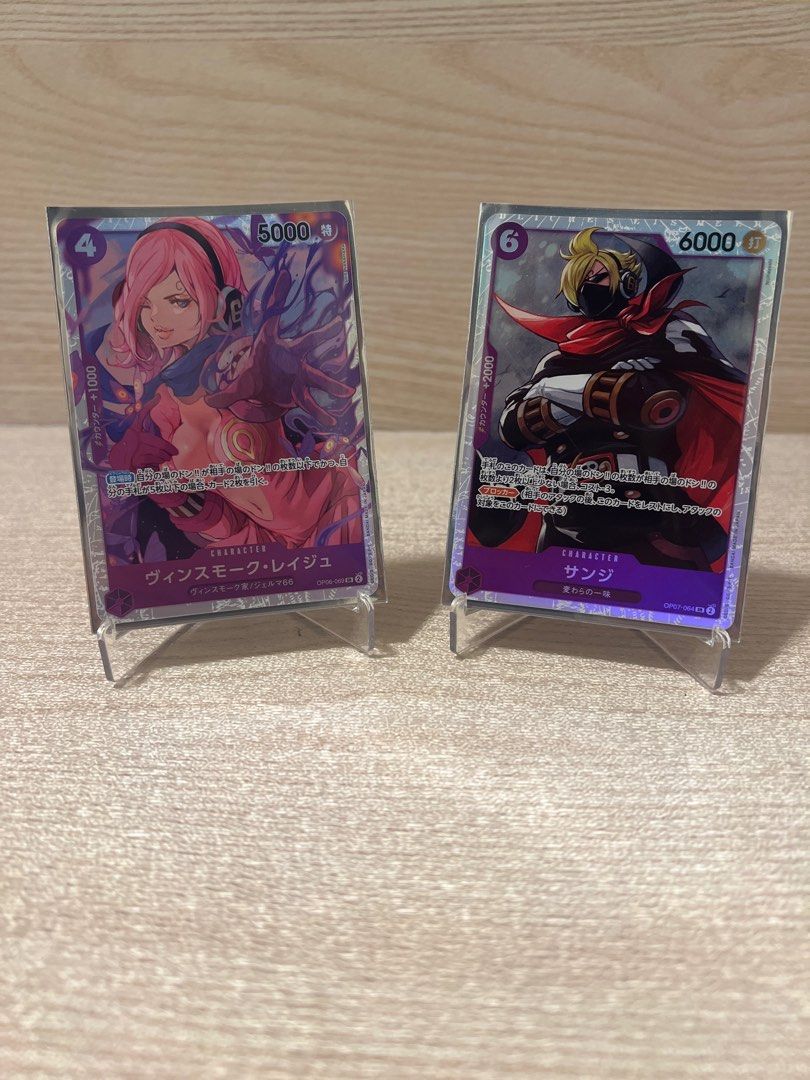 One Piece Card Game - Reiju & Sanji Cards, Hobbies & Toys, Toys & Games ...