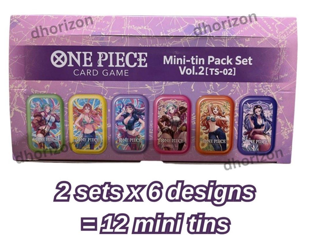 One Piece Card Game Mini-tin Pack Set Vol.2, Hobbies & Toys, Toys ...