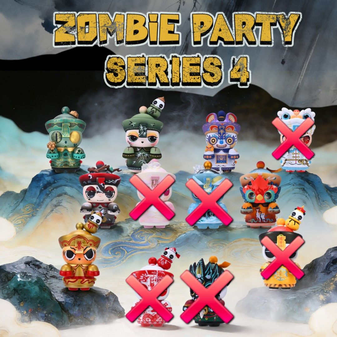 Opandee Zombie Party Series 4 – Kui / Xian He / Glow / KinHu / Shadow ...