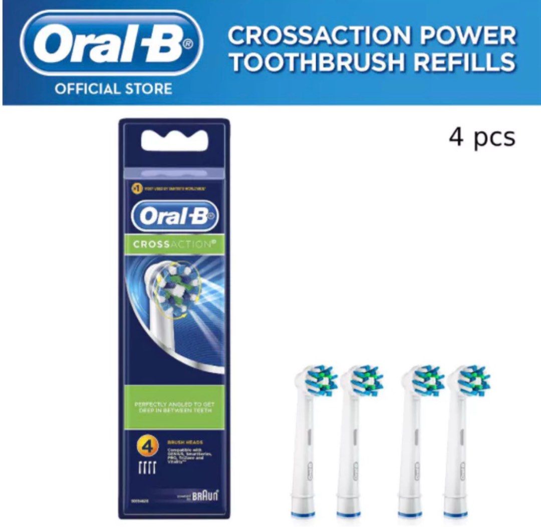 Oral-B CrossAction Power Toothbrush Refills, Beauty & Personal Care ...