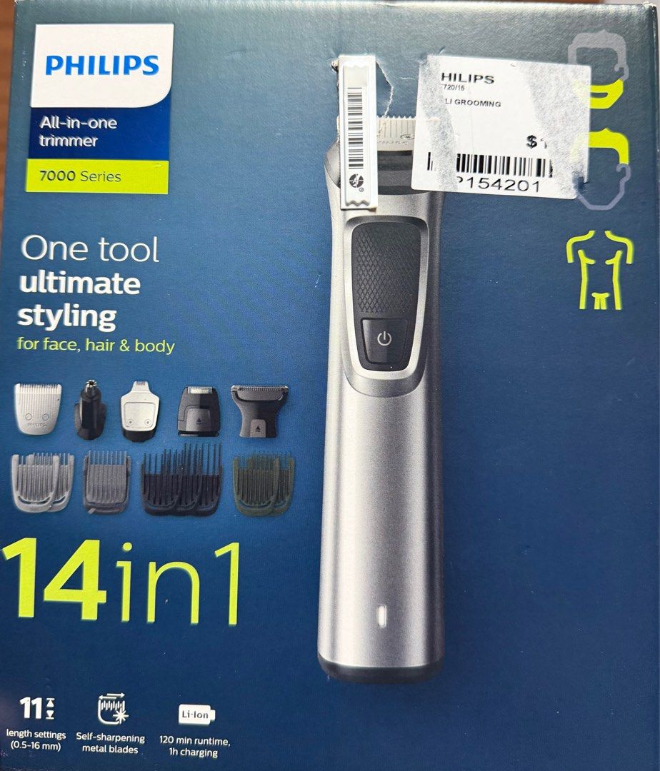 Philips Multigroomer 7000 Series 14-in-1, Beauty & Personal Care, Men's ...