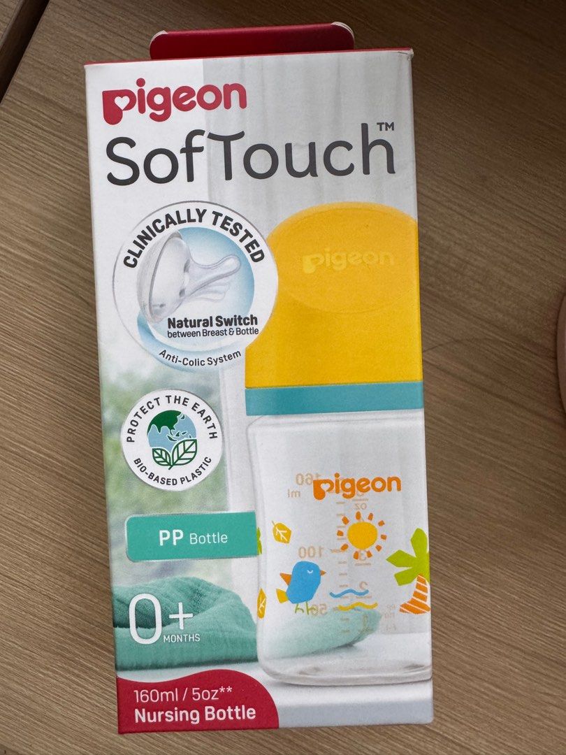 Pigeon SofTouch PP Bottle 160ml, Babies & Kids, Nursing & Feeding ...