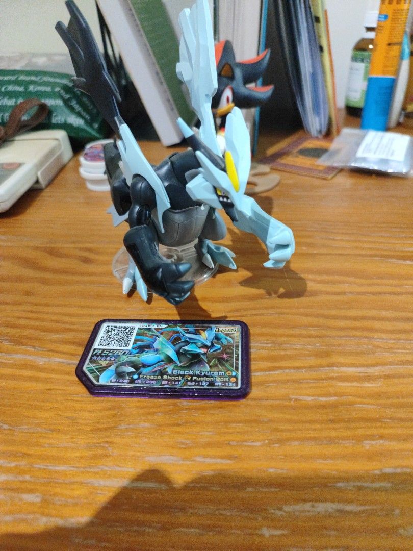 Pokemon Black Kyurem Figurine & Chips., Hobbies & Toys, Toys & Games on ...