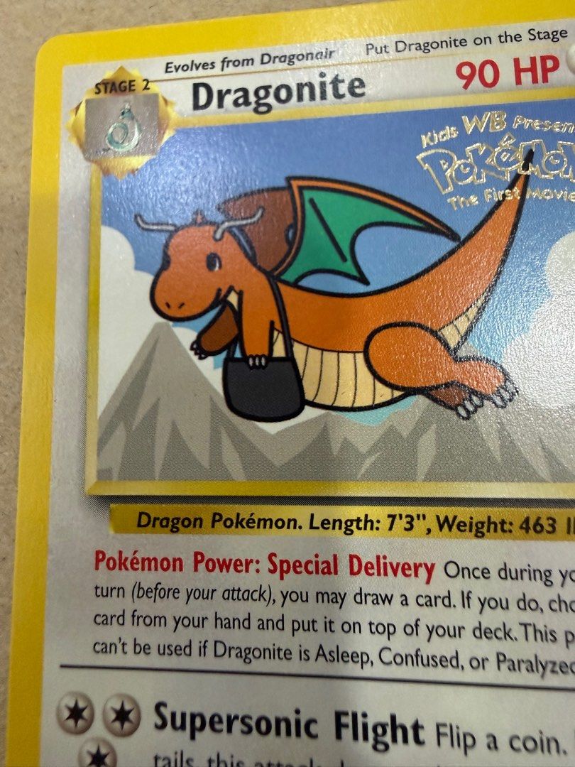 Pokemon Dragonite #5 Black Star Promo WB the First Movie Stamped Card ...