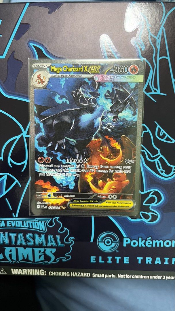 Pokemon Mega Charizard X EX - Fantasmal Games, Hobbies & Toys, Toys ...