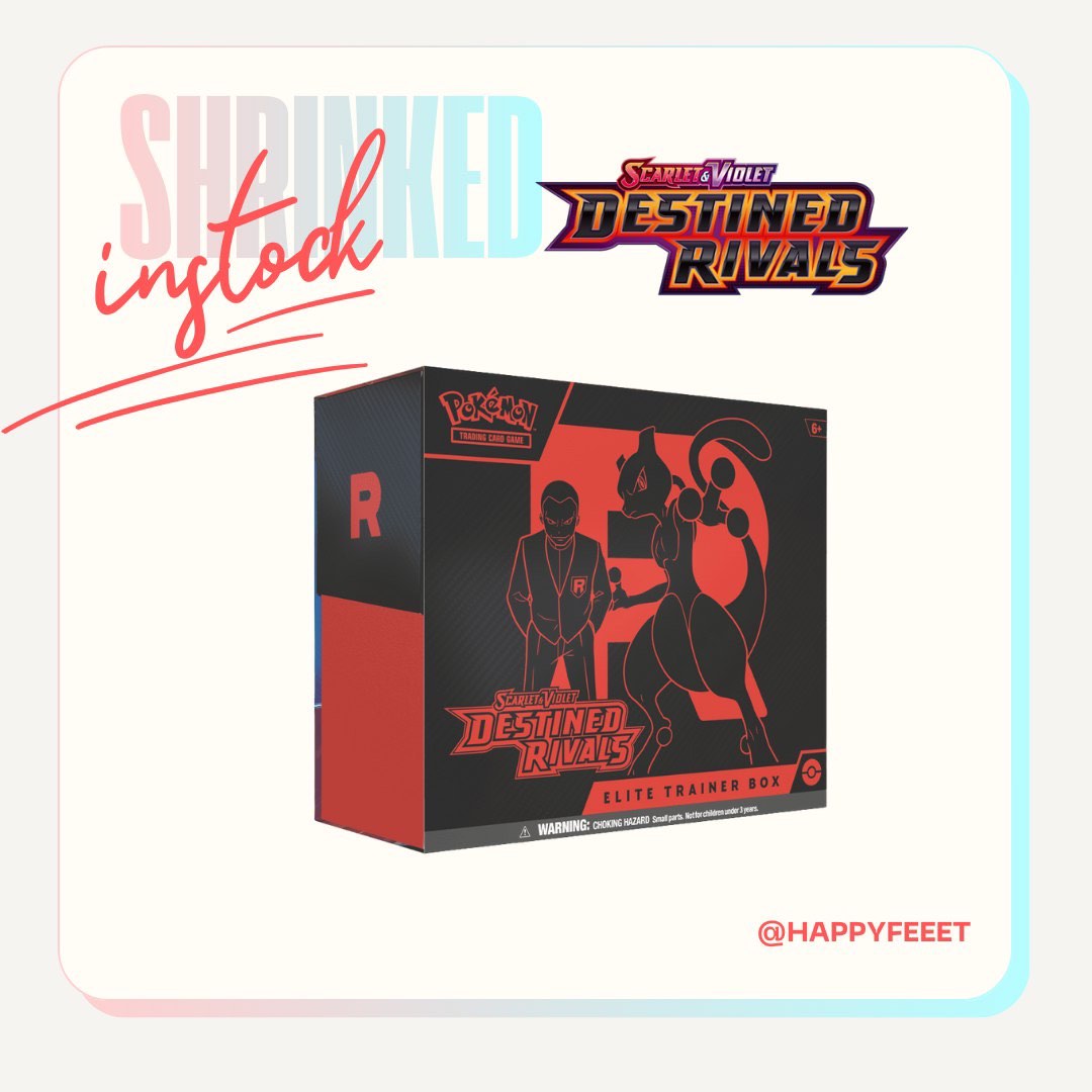 Pokemon Scarlet & Violet Destined Rivals Elite Trainer Box, Hobbies ...