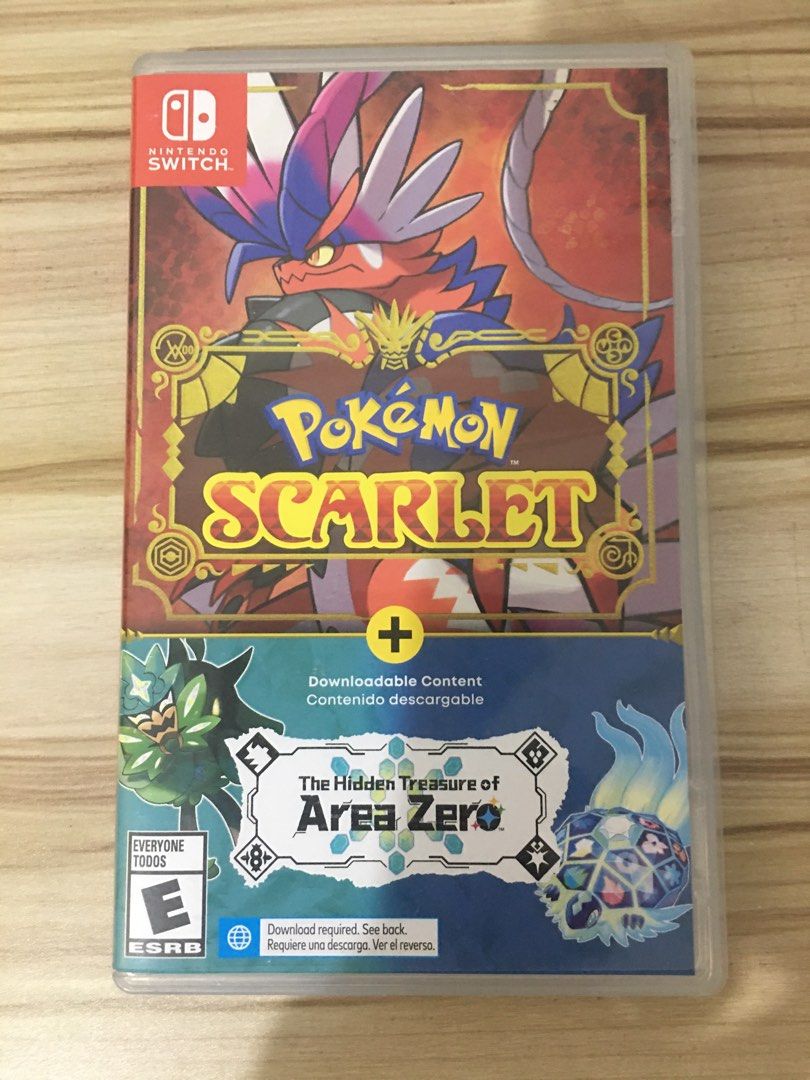 Pokemon Scarlet with DLC Area Zero, Video Gaming, Video Games, Nintendo ...