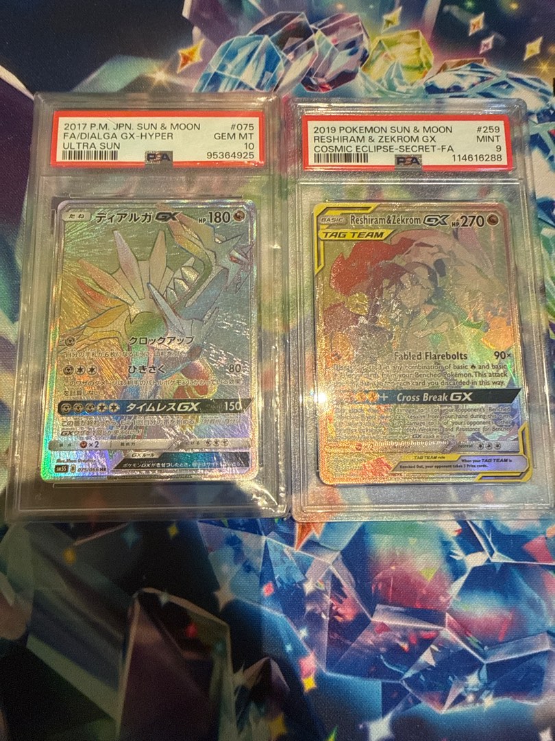 Pokemon Sun & Moon Dialga GX & Reshiram & Zekrom GX, Hobbies & Toys ...