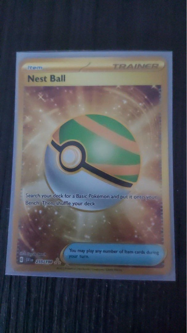 Pokemon SV Nest Ball Trainer Card 255/198, Hobbies & Toys, Toys & Games ...