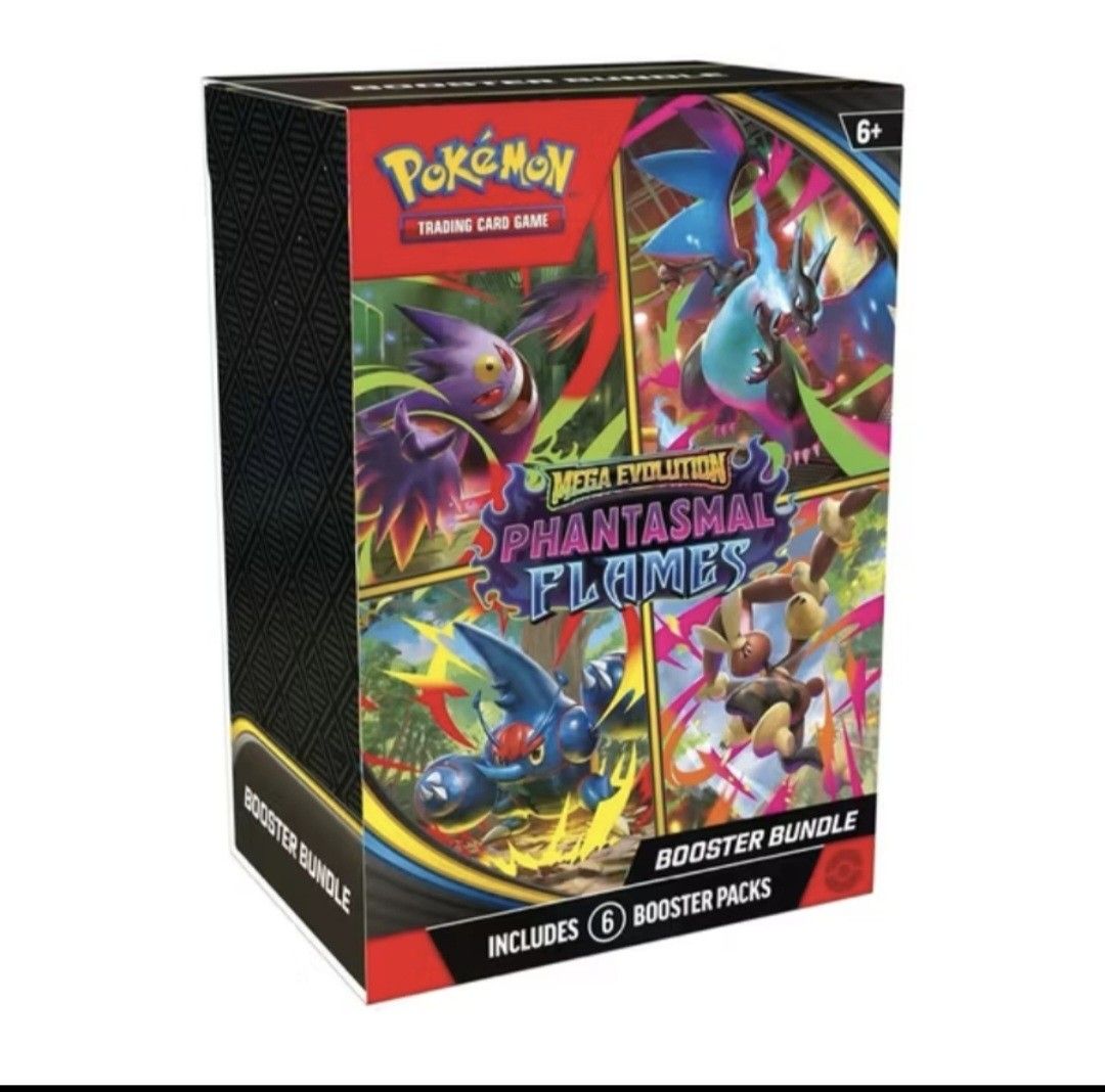 Pokemon TCG Mega Evolution Phantasmal Flames Booster Bundle, Hobbies ...
