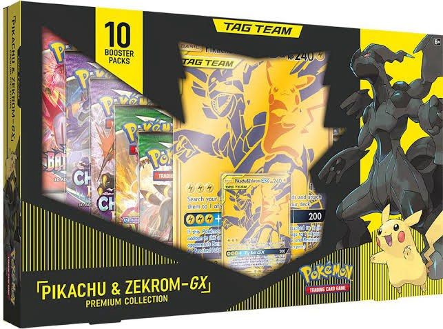 Pokemon TCG Premium Collection - Pikachu & Zekrom-GX / Reshiram ...
