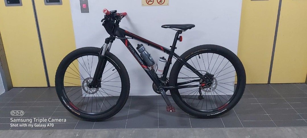 Polygon Mountain Bike - Black and Red, Sports Equipment, Bicycles ...
