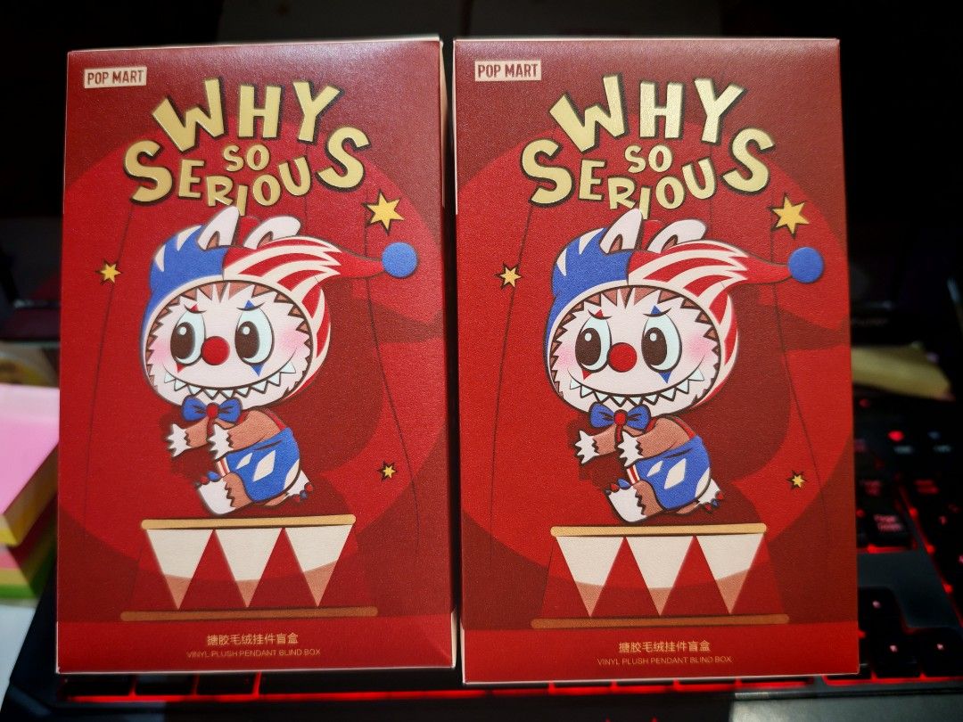 POP MART WHY SO SERIOUS Series Plush Pendant Blind Box, Hobbies & Toys ...