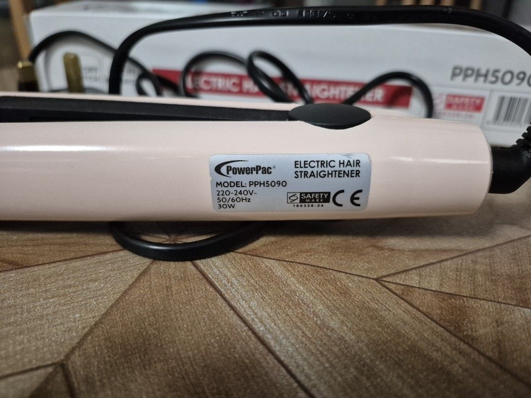 PowerPac PPH5090 Electric Hair Straightener, Beauty & Personal Care ...