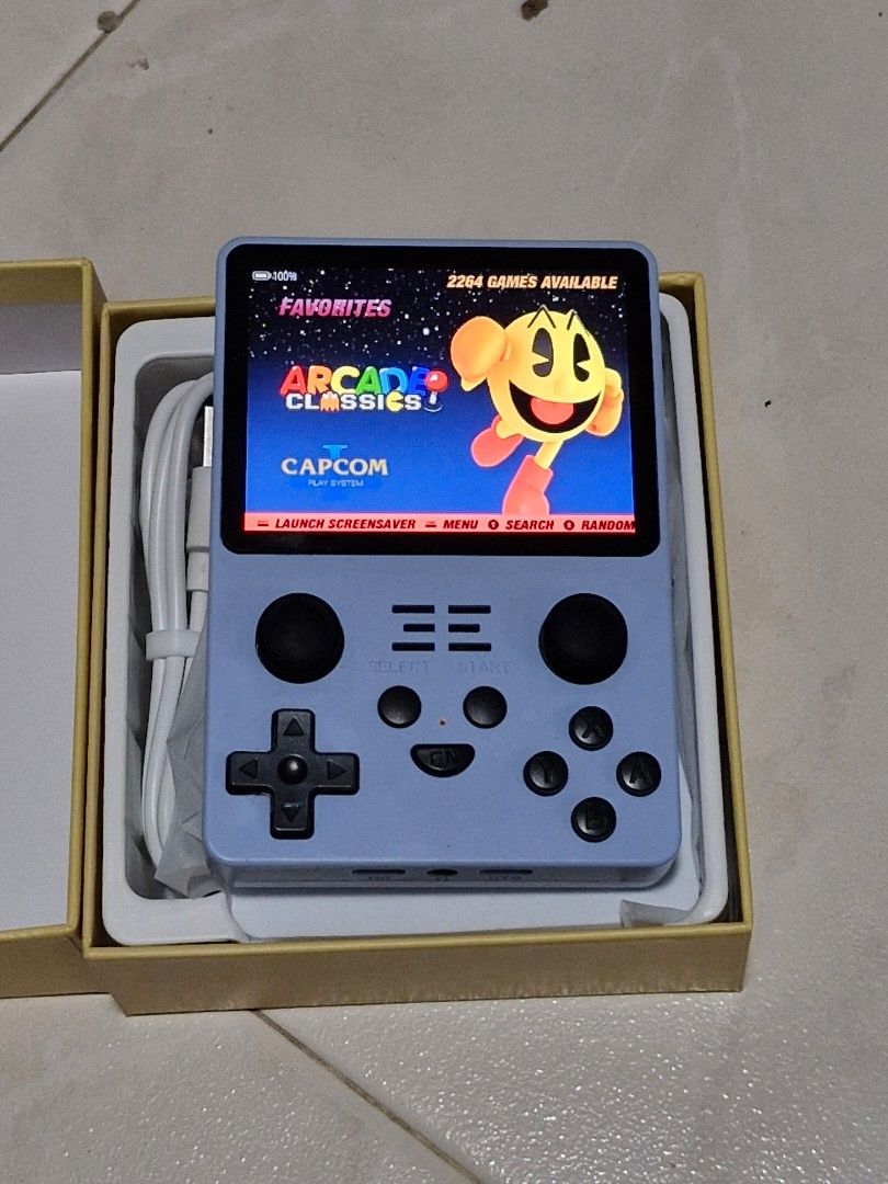 Powkiddy RGB20S Handheld Game Console - Blue, Video Gaming, Video Game ...