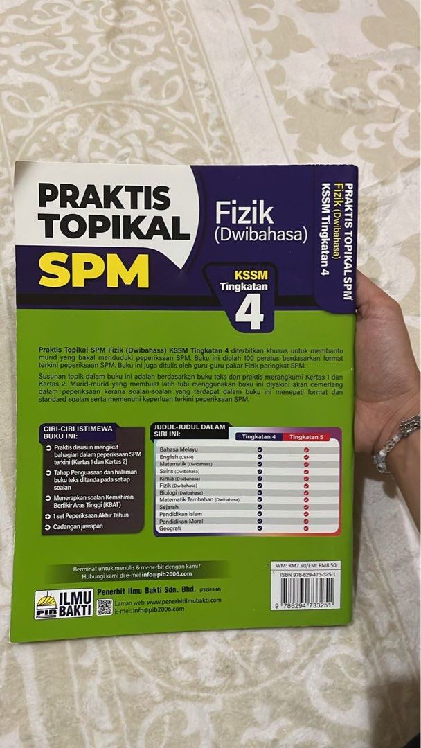 Praktis Topikal SPM Fizik Tingkatan 4, Hobbies & Toys, Books ...