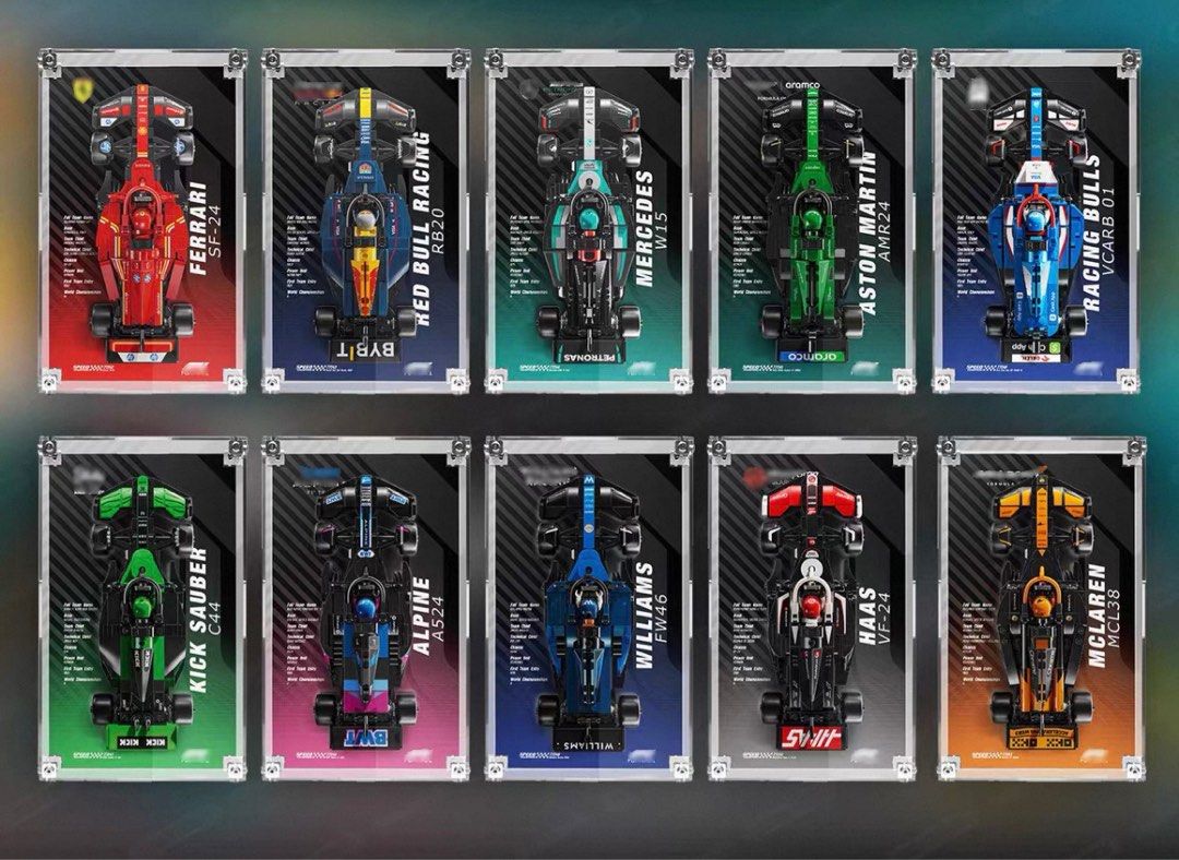 Premium Acrylic Display Case for LEGO Speed Champions F1 Cars - All ...