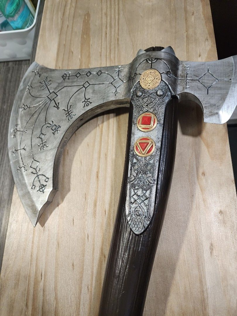 [Preorder] God of War Leviathan Axe 3D Printed Prop Replica, Hobbies ...