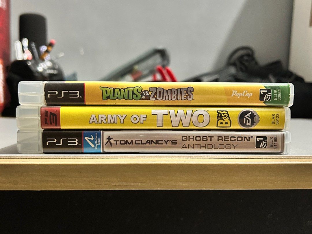 PS3 Game Bundle: Plants vs. Zombies, Army of Two, Ghost Recon, Video ...