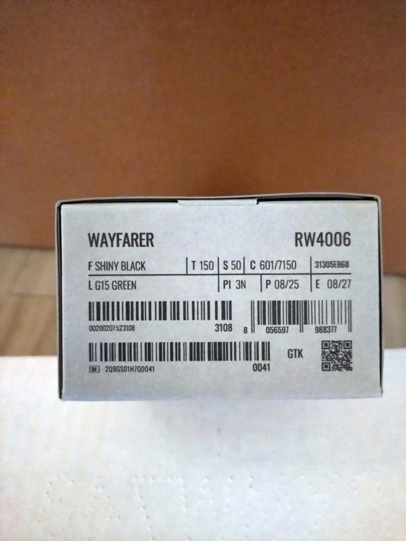 Ray-Ban Meta Wayfarer Sunglasses (Gen 1) - Brand New [Sealed], Men's ...