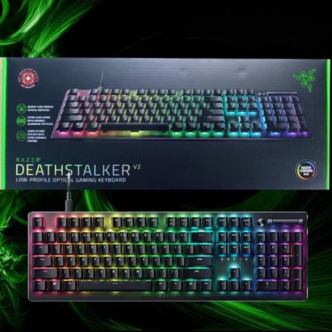 Razer DeathStalker V2 Linear Red Keyboard, Computers & Tech, Parts ...