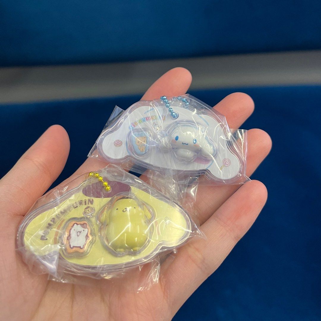 sanrio chocoboro pompompurin & cinnamoroll random charm, Hobbies & Toys ...