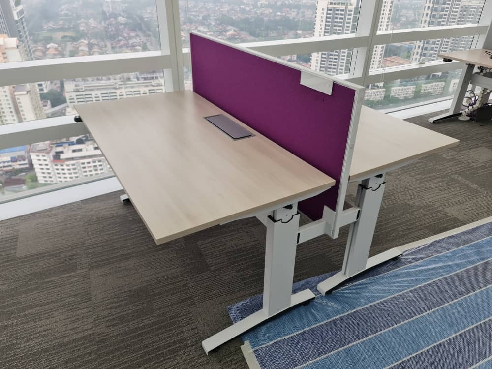 save rm3000 on the spot steelcase twin electric workstation sit to ...