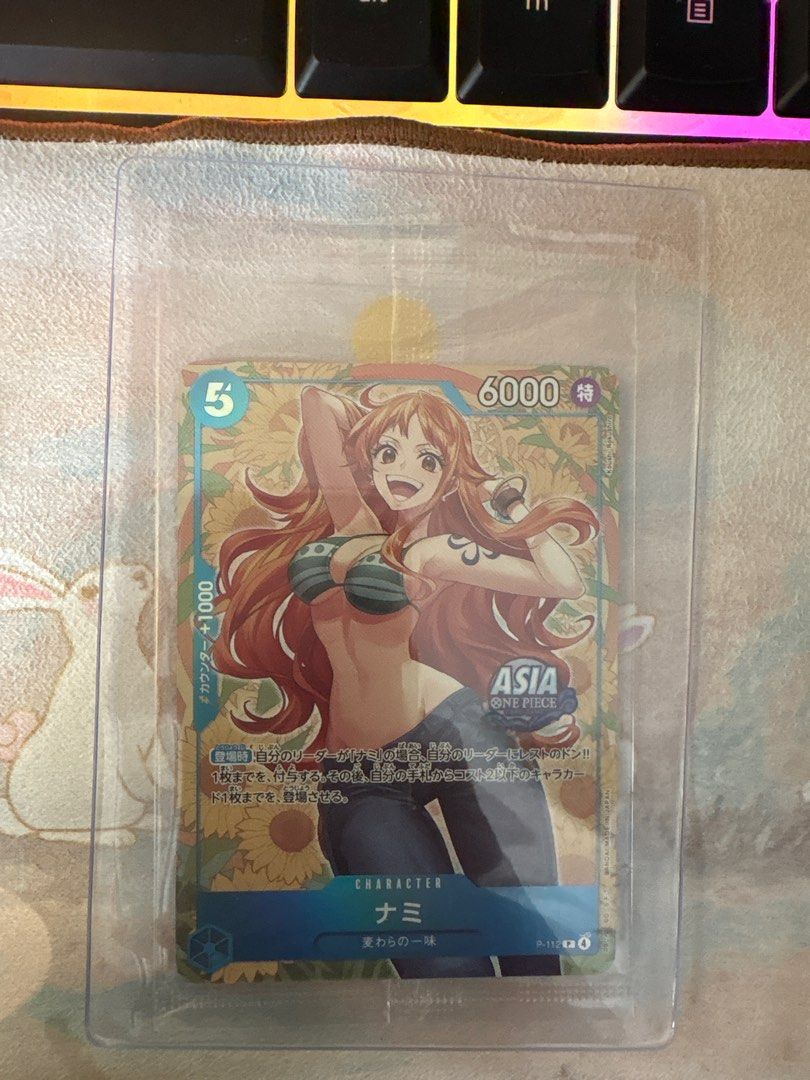 (Sealed) One Piece Card Game Nami Asia Edition orange with orange tin ...