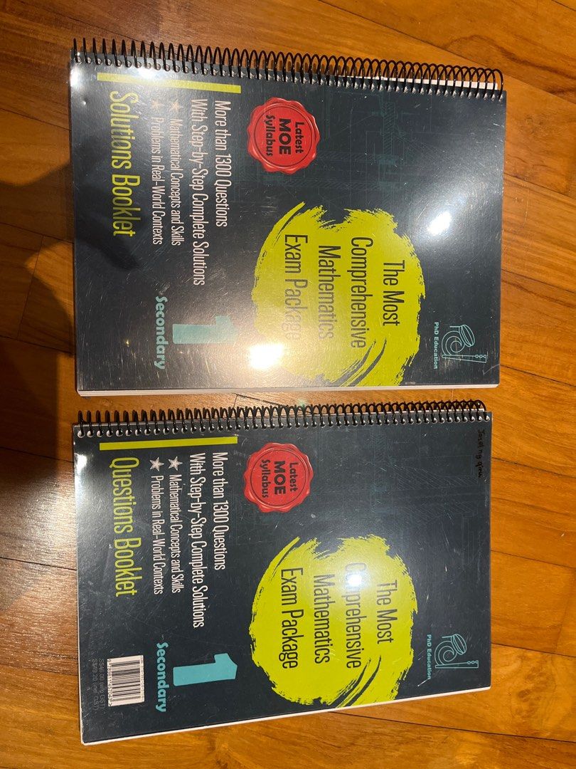 Secondary 1 Mathematics Exam Package - Solutions & Questions Booklet ...