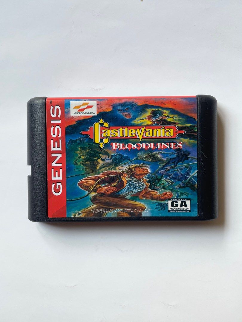 SEGA GENESIS - Castlevania Bloodlines Game, Video Gaming, Video Games ...