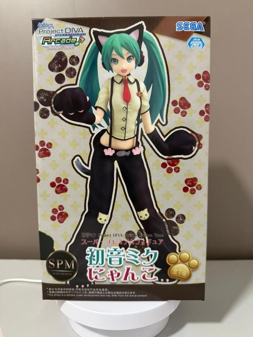 SEGA SPM - Hatsune Miku Project DIVA Arcade Nyanko Kitty Cat Miku Neko ...