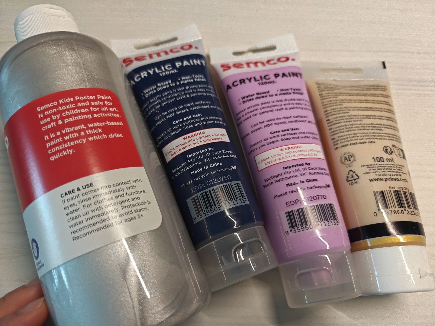Semco & Pebeo Acrylic Paint Set, Hobbies & Toys, Stationery & Craft ...