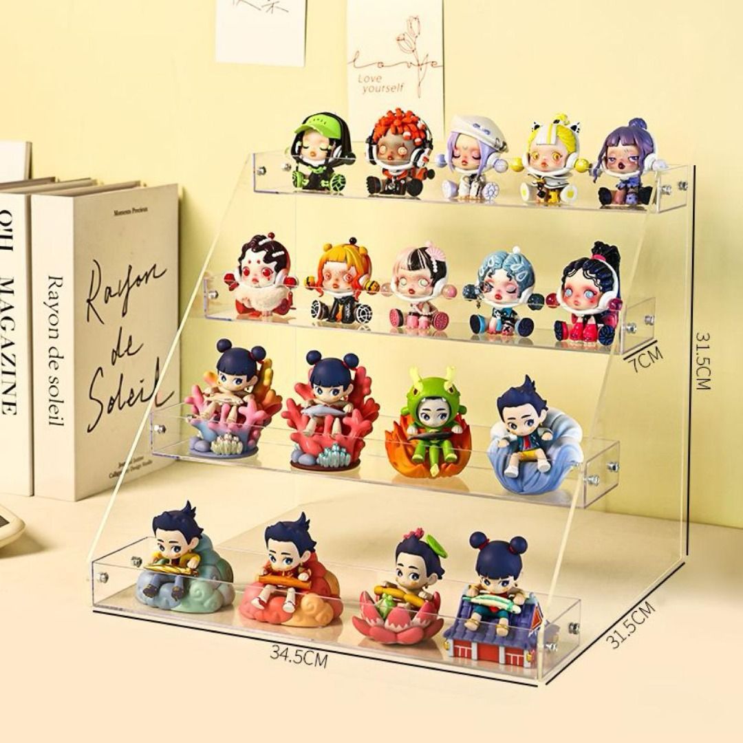 *SG Stock* High-4 Tiers Blind Box Display Rack Makeup Rack Makeup ...